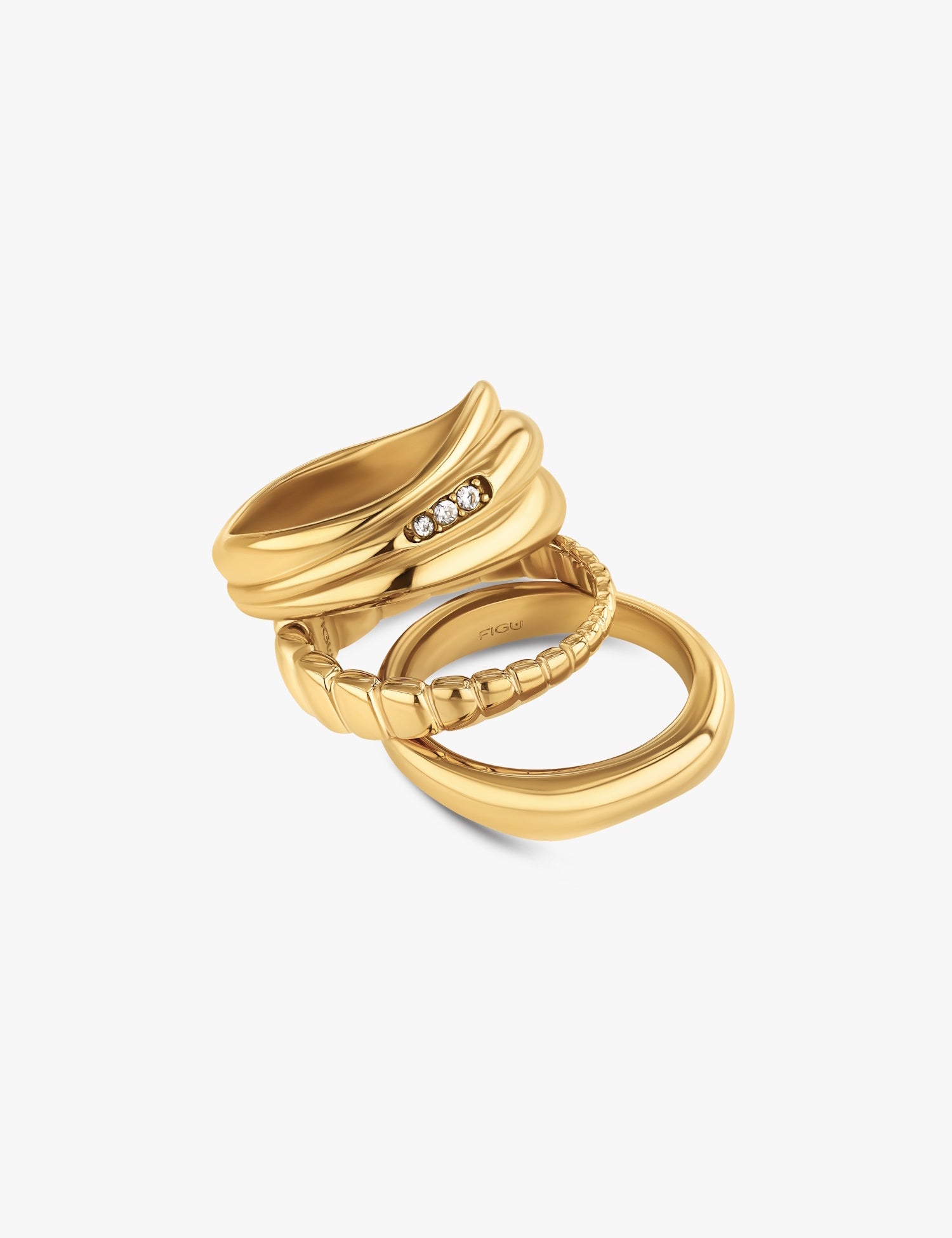 Elen Trio Ring – Figu Jewelry